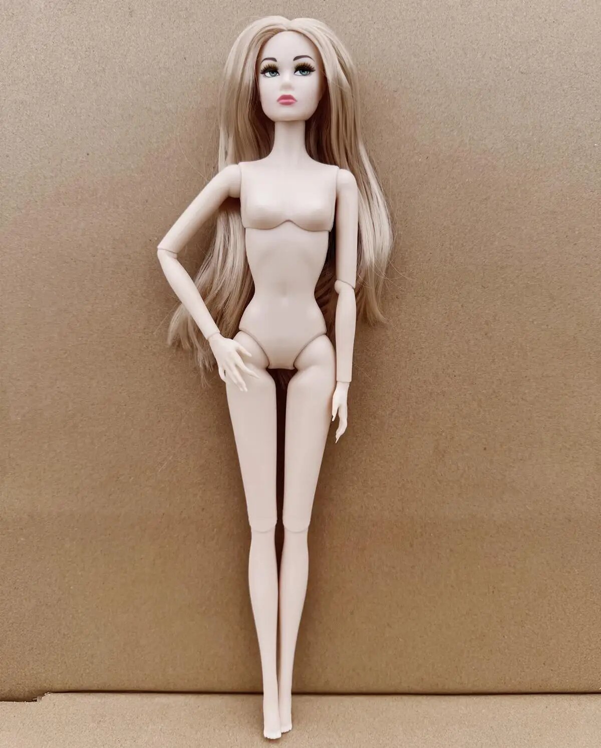 Кукла-модель 1/6, 30см, бежевый, White Gold Hair Doll