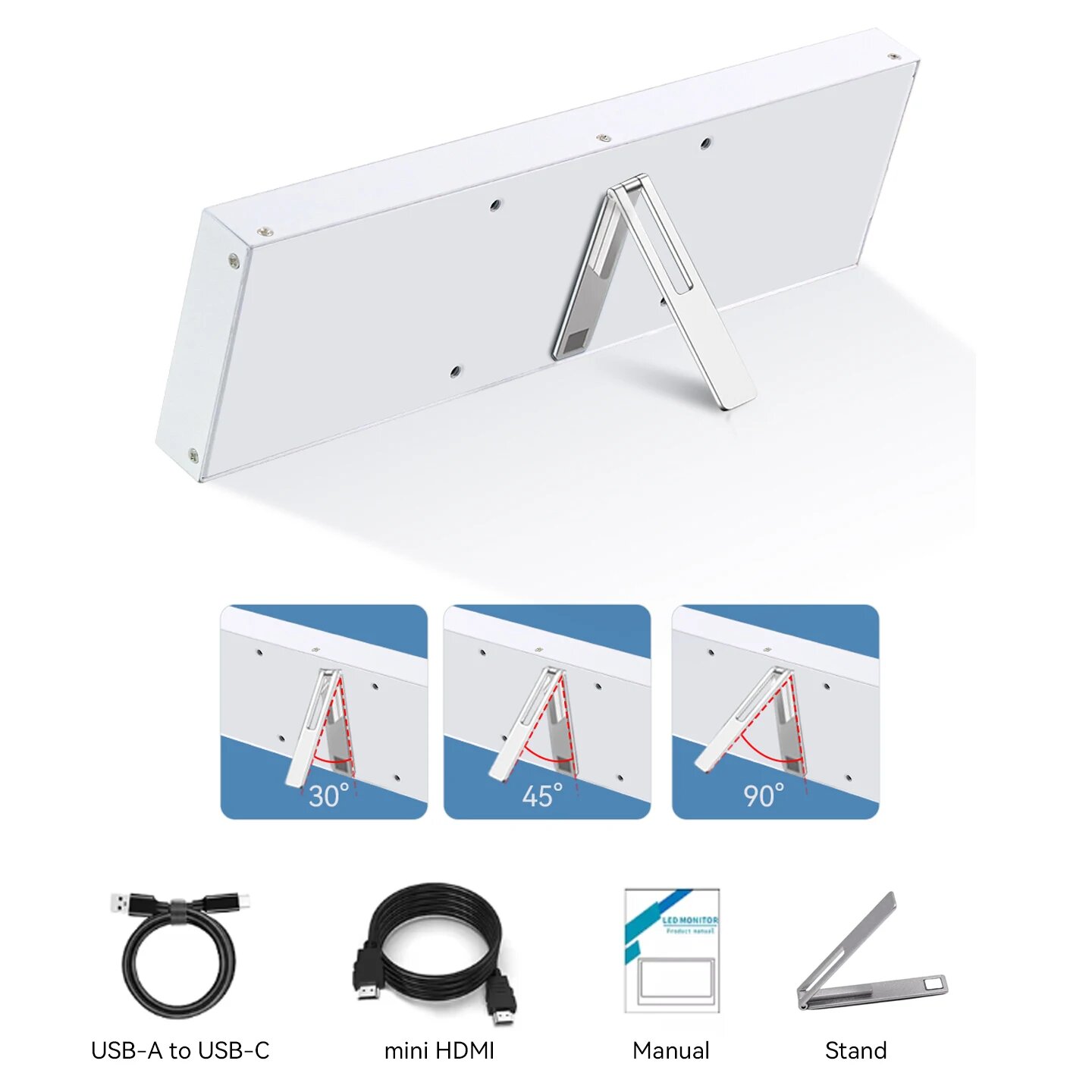 JOHNWILL 8,8" ЖК-монитор сенсорный 8.8 inch white