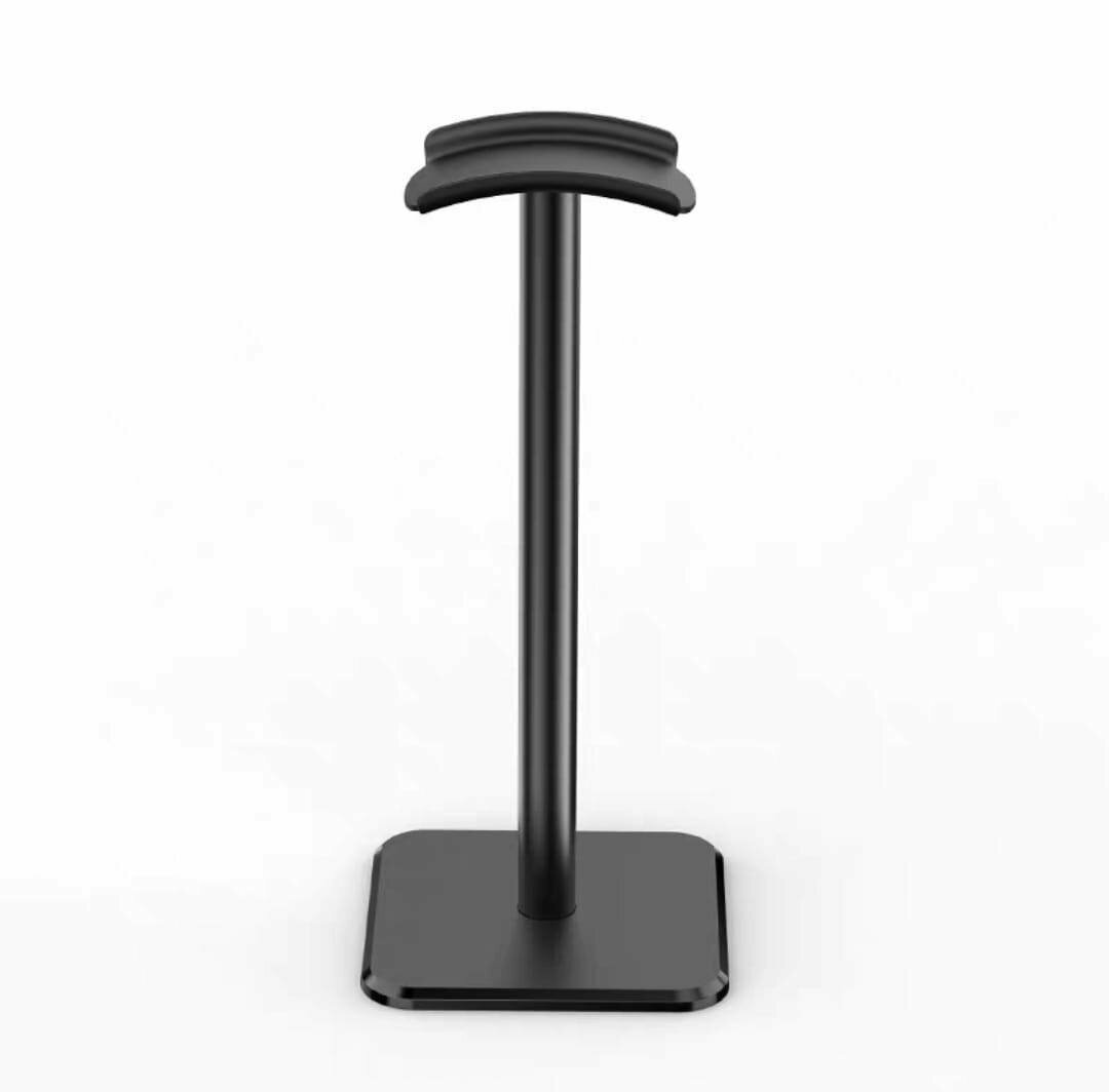 Подставка для наушников, металл/пластик, антискользящая, черная