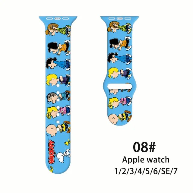 Силиконовый ремешок MINISO для Apple Watch 4/5/6/SE/7