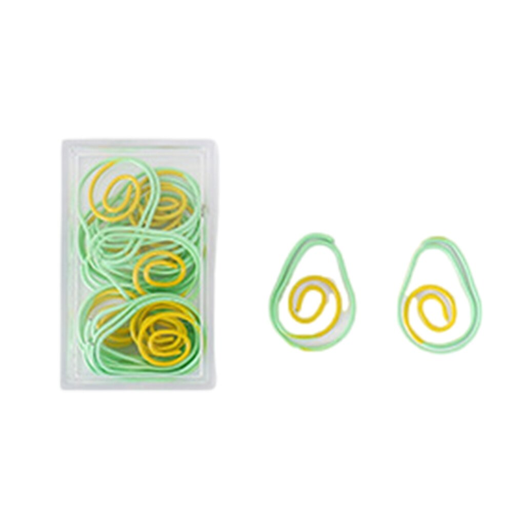 10шт Очаровательная Скрепка Для Бумаг Различной Формы, Скрепки Для Закладок В Форме Фруктов, Зажим Для Закладок