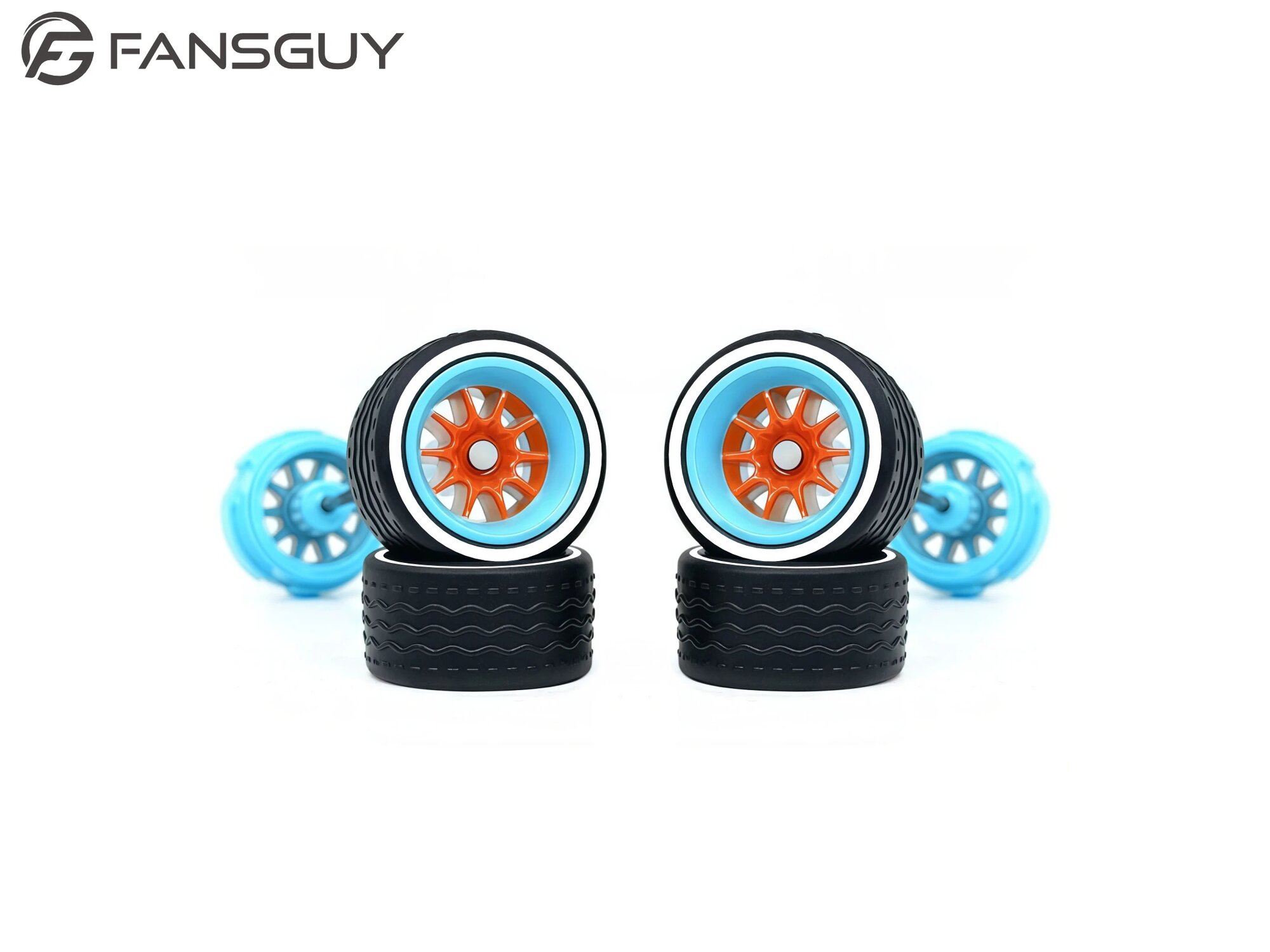 FANSGUY Колеса для моделей автомобилей 1/64 RWSSC-GFN/GSN WSSC-GFNC Orange 1