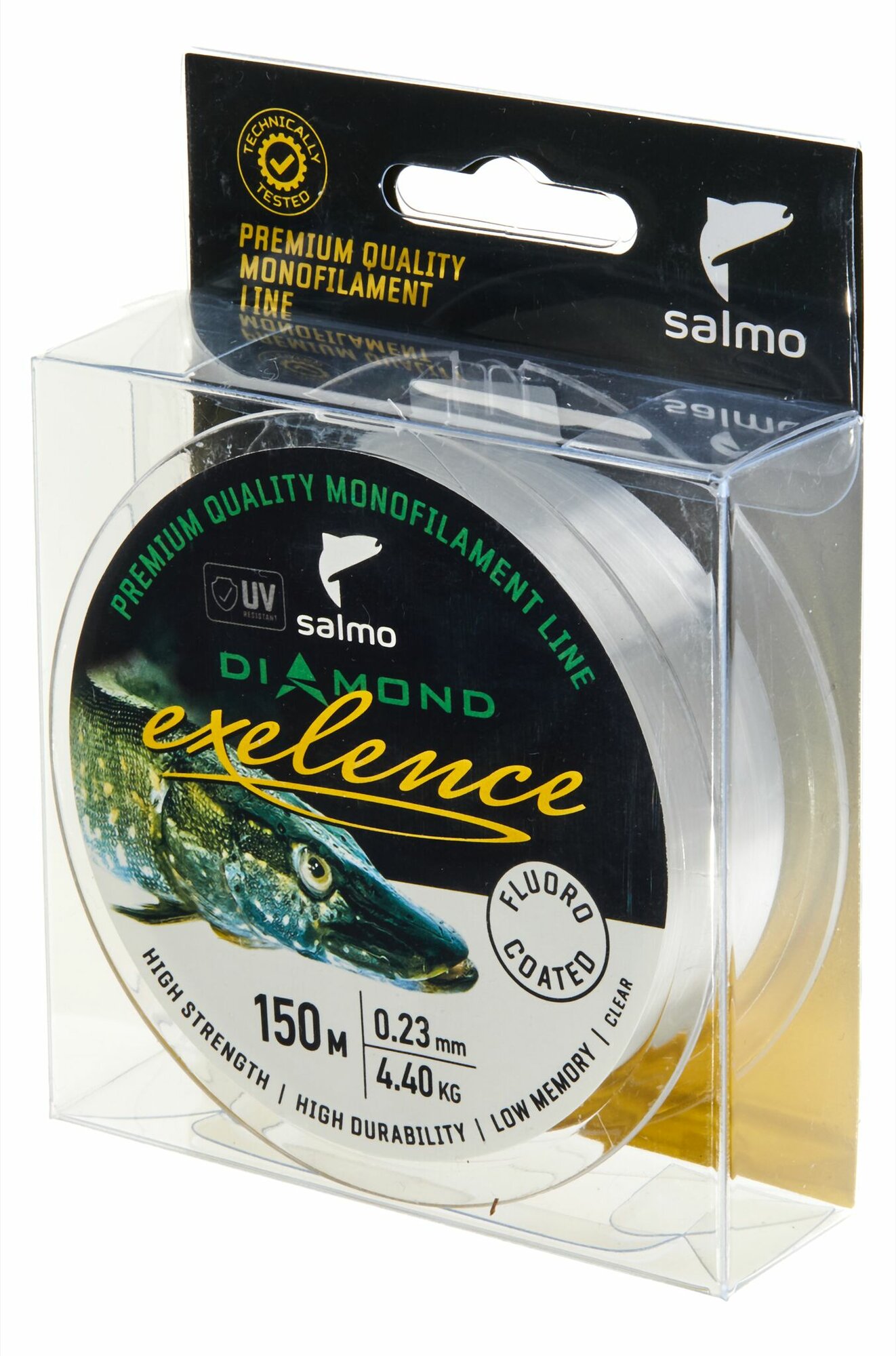 Леска моноф.150m 0.23mm Salmo Diamond EXELENCE FLUORO COATED Clear