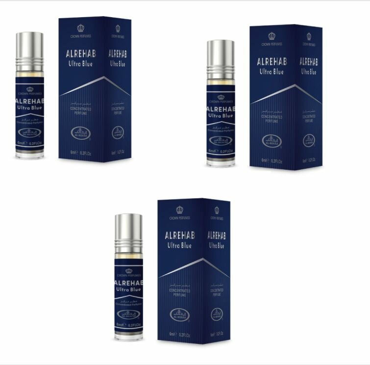 Al Rehab Парфюмерное масло Ultra blue, 6 мл