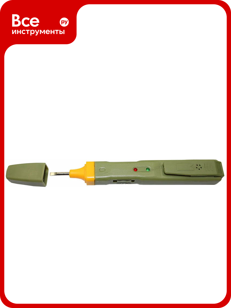 Отвертка-индикатор Ресанта 6885-48NS RFA101-звуковая 61/10/159, 220 В, зелёный