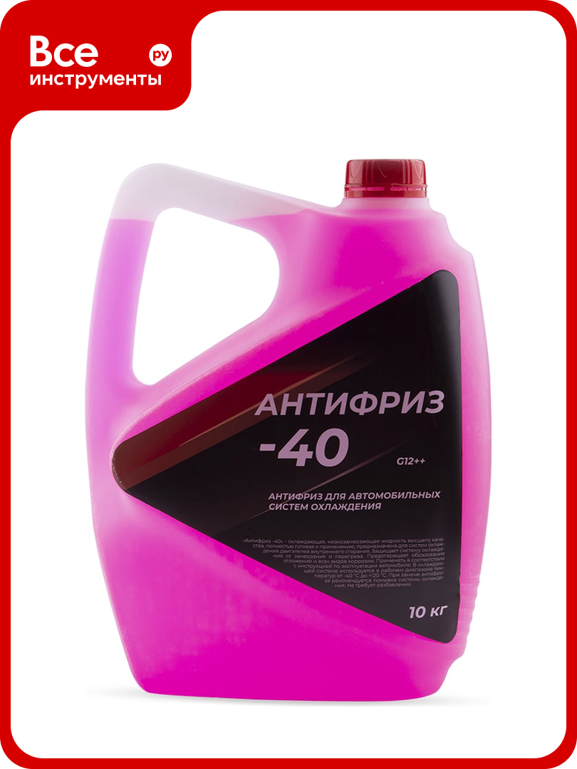 Антифриз crionic -40 красный G12++ фасовка 10 кг ARC10216