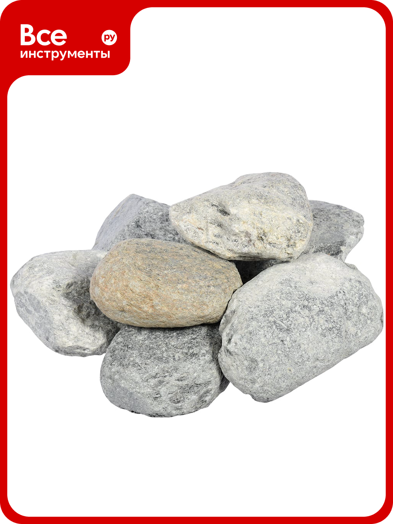 Камень Банные штучки Талькохлорит, обвалованный, в коробке по, для использования в банях и саунах