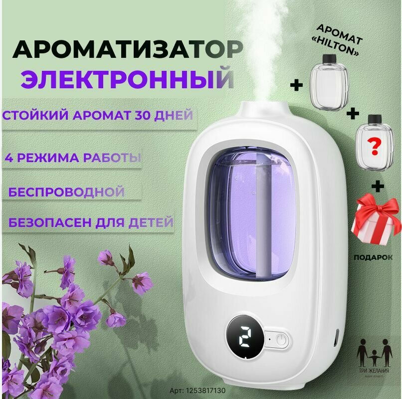 Ароматизатор для дома , ароматический диффузор автоматический, ультразвуковой + подарок