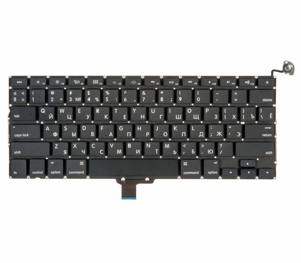 Клавиатура для MacBook Pro 13 A1278 Late 2008 - Mid 2012 прямой Enter RUS РСТ / OEM