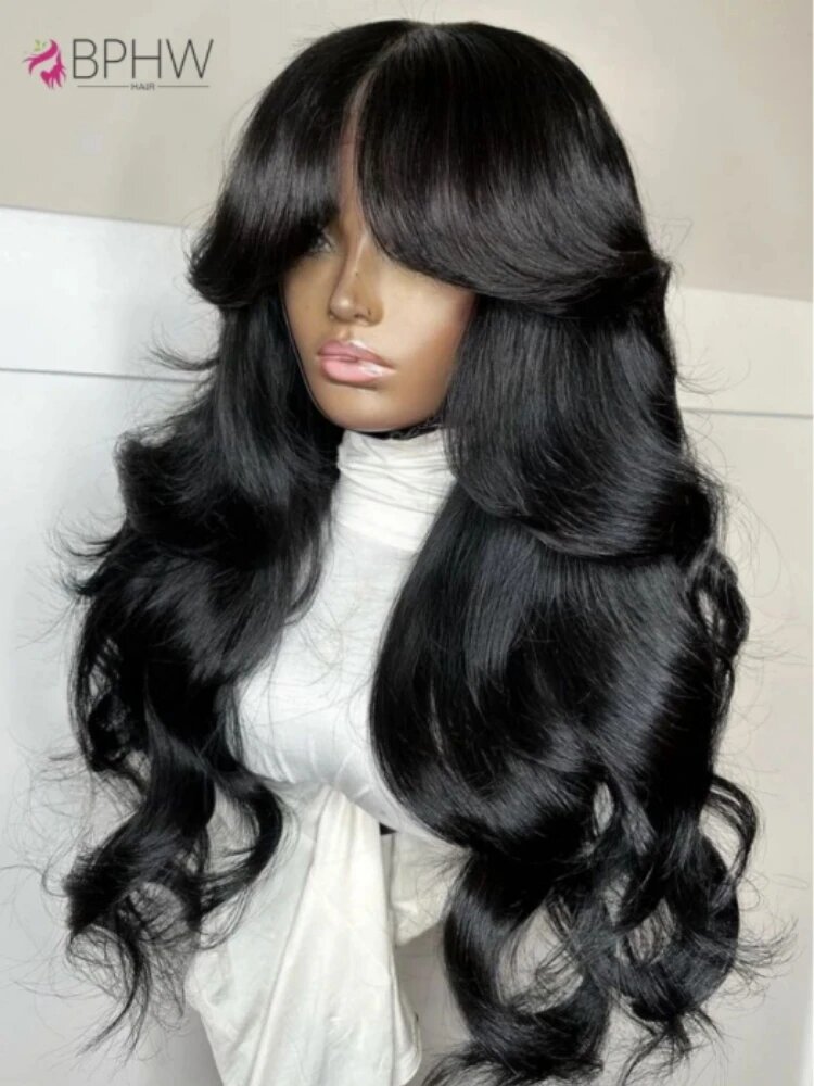 Парик BPHW Body Wave с челкой, 16 дюймов