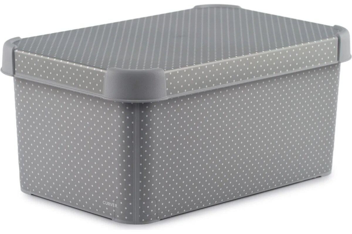CURVER Коробка декоративная DECO'S STOCKHOLM DOTS IML S 04710-F52-07 - оригинал