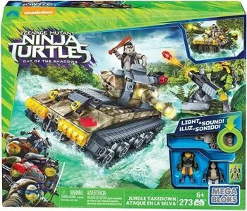 Mega Bloks/Teenage Mutant Ninja Turtles -TMNT 1987, Набор классических вагонов для вечеринок