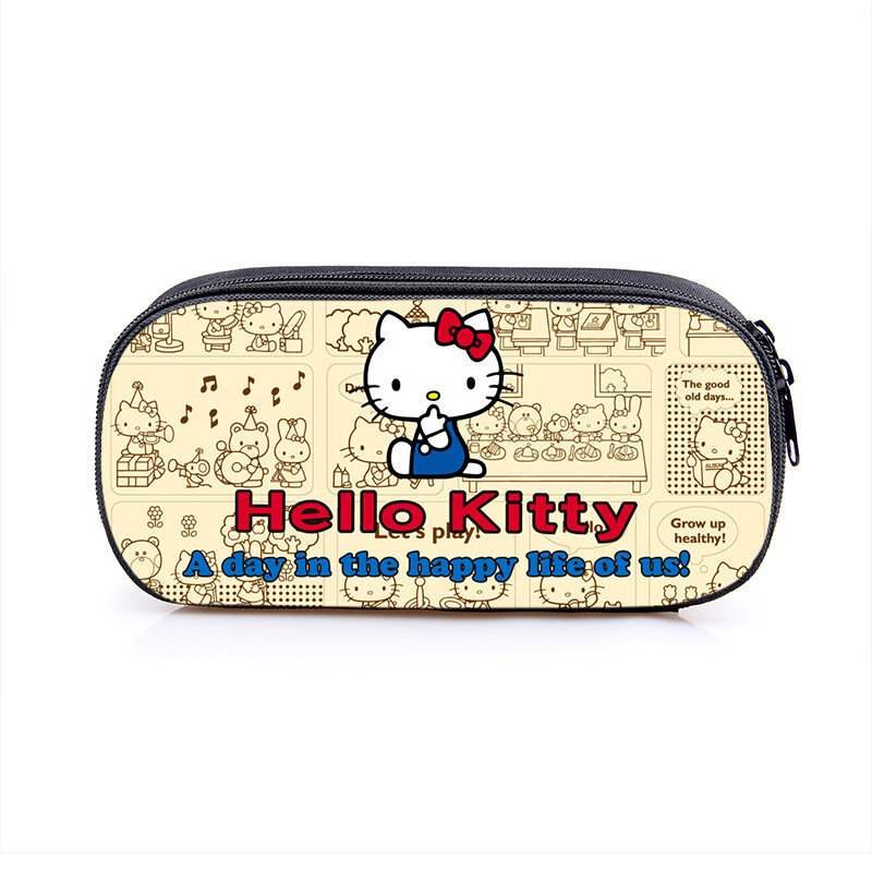 Пенал "Hellokitty", для студентов, большой, многофункциональный, 9 цветов