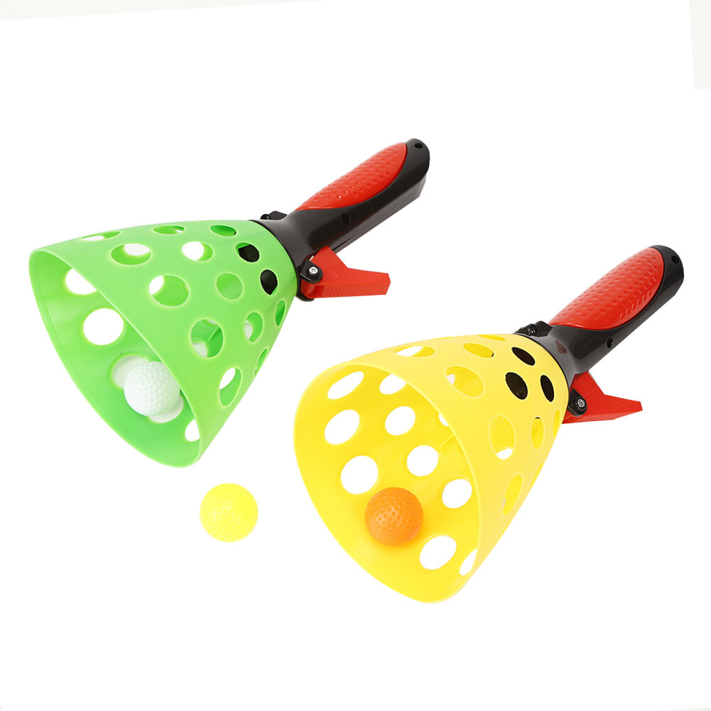 Детская интерактивная спортивная игрушка для игры в бросание и ловлю мячей из пластика.