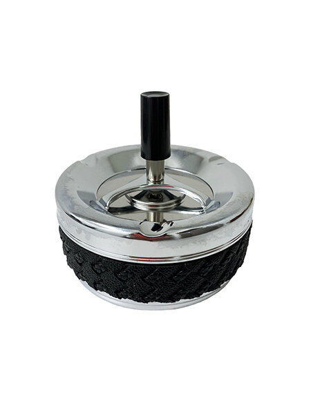 Пепельница для дома бездымная Ashtray, для сигарет и стиков, black 9х5 см