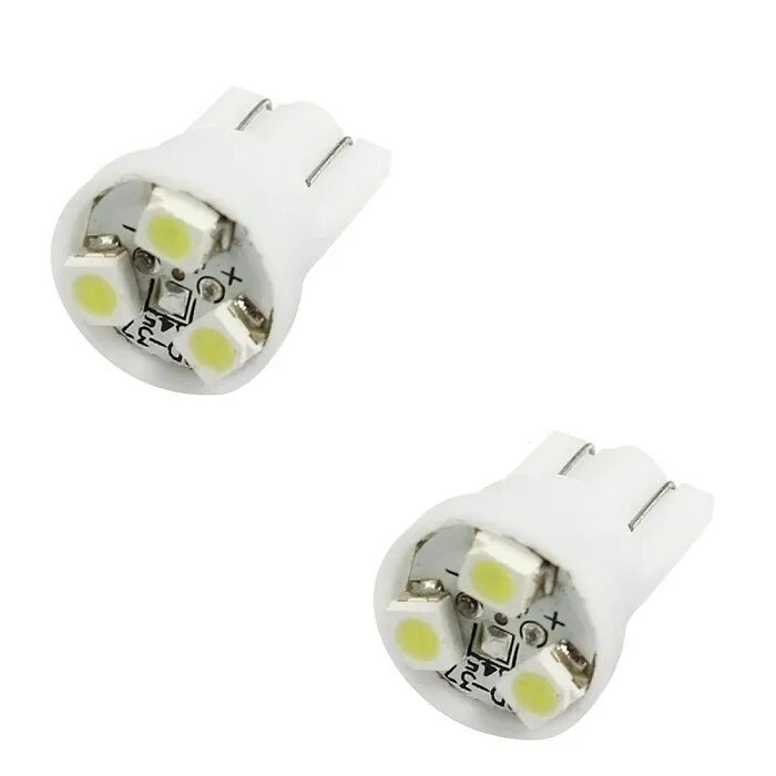 Лампа автомобильная светодиодная "Юпитер" T10-3SMD, 12 Вольт/0,18 Ватт. 2шт