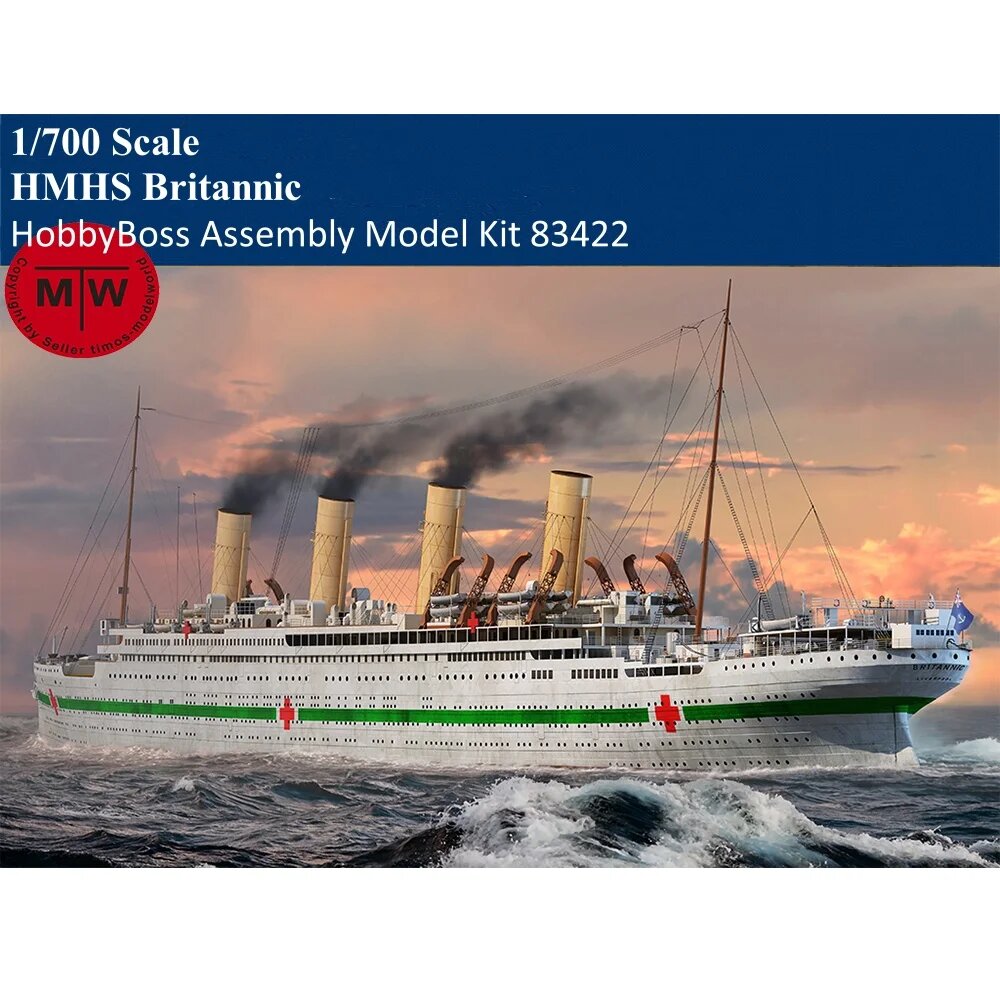 HobbyBoss 1/700 HMS Britannic Военная пластиковая модель