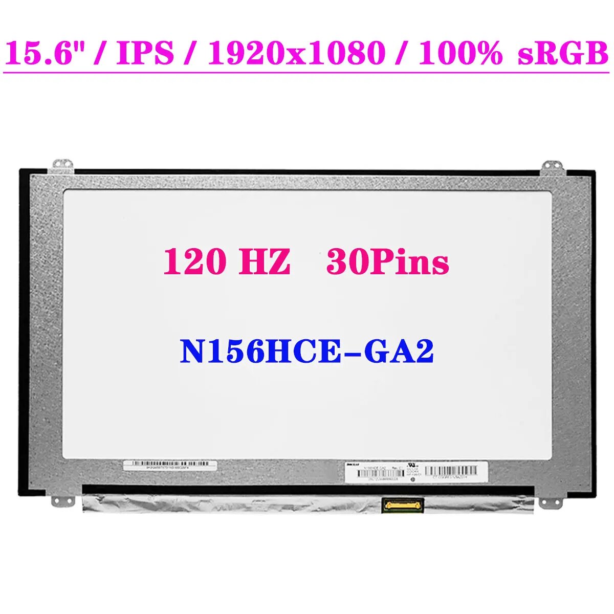 15,6-дюймовый IPS 120 Гц ЖК-экран для ноутбука N156HCE-GA2 FHD 1920x1080 EDP 30 контактов 100% sRGB Матричная панель дисплея