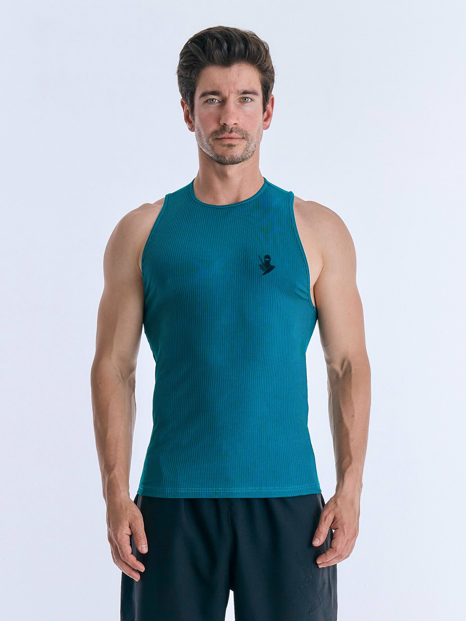 Майка хлопковая в рубчик