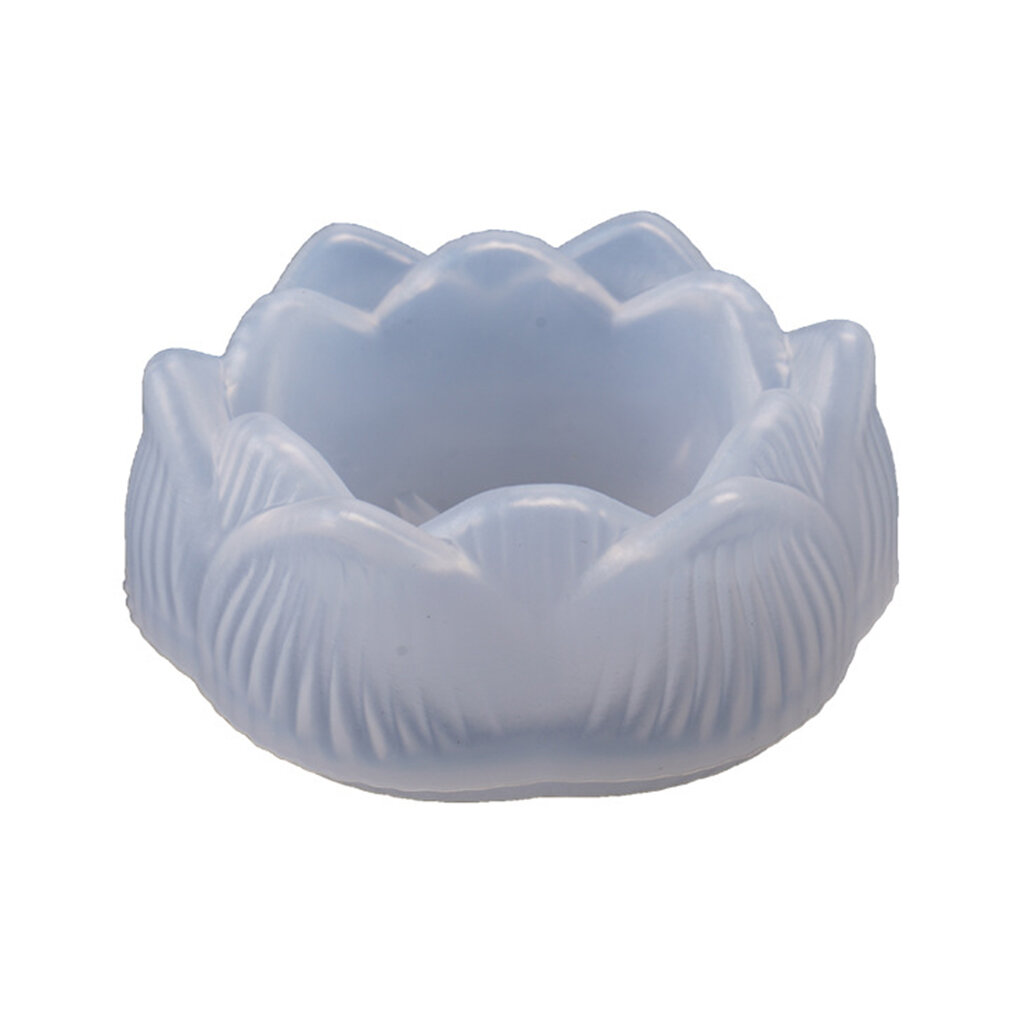 Сделай сам кристалл эпоксидной смолы lotus подсвечник для свечи коробка для хранения пепельница плесень