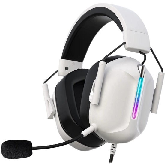 Игровая гарнитура Jet.A Panteon GHP-850 PRO белая (USB, LED-подсветка, VIRTUAL SURROUND SOUND 7.1)