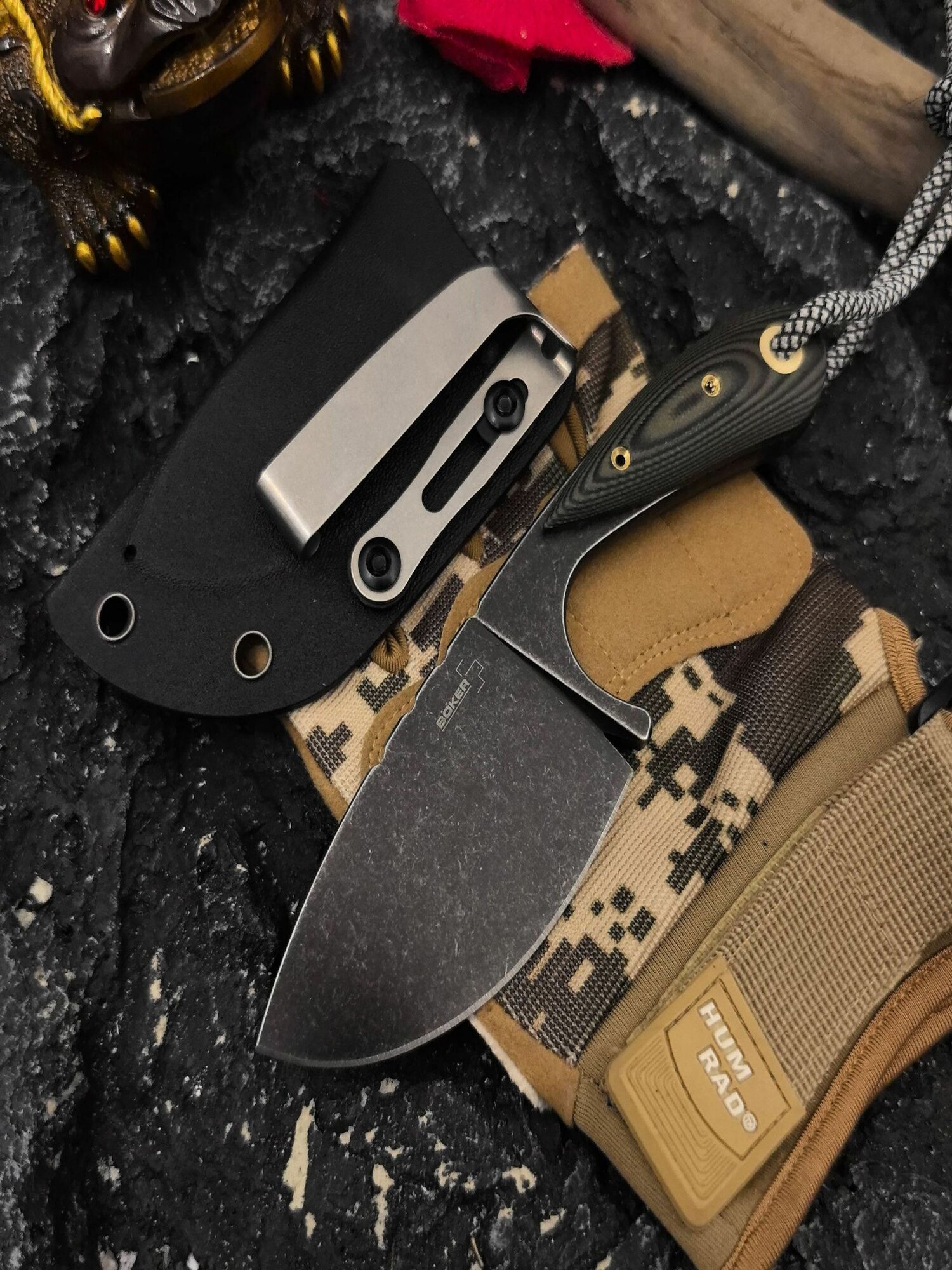 Мини-туристический охотничий нож LSJS-BOKER, сталь 12CrNi2, композитная рукоятка G10, длина лезвия 8 см, ножны Kydex, используется для кемпинга и походов на природу.