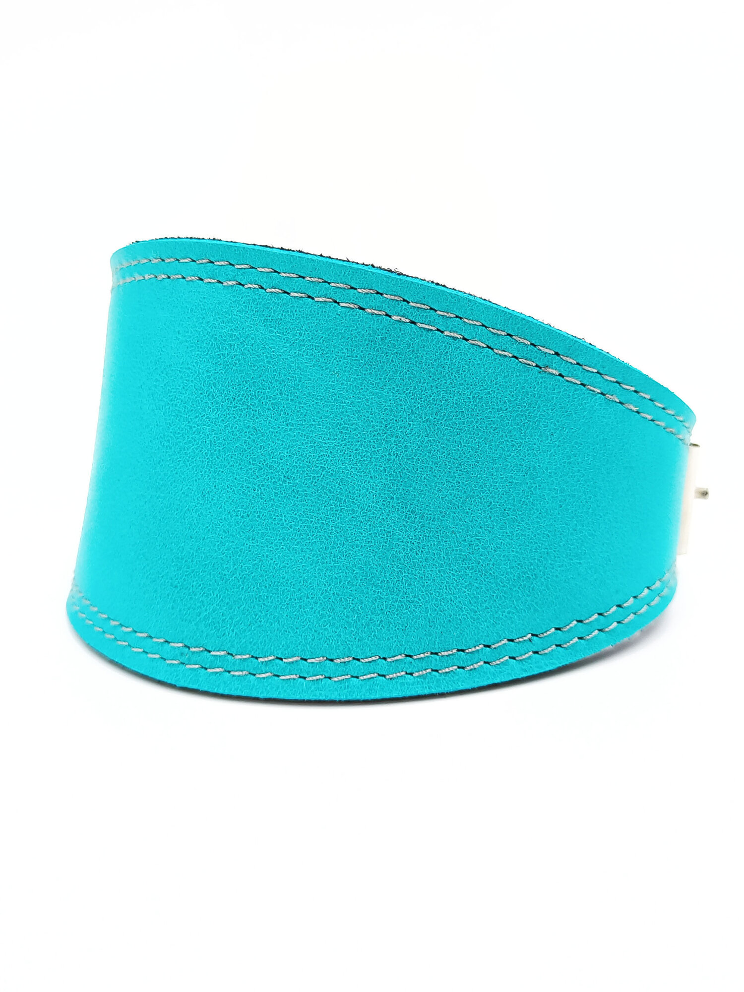 Ошейник-селедка тиффани для собак из натуральной кожи. Обхват шеи 28-32 см, ширина 6,5 см