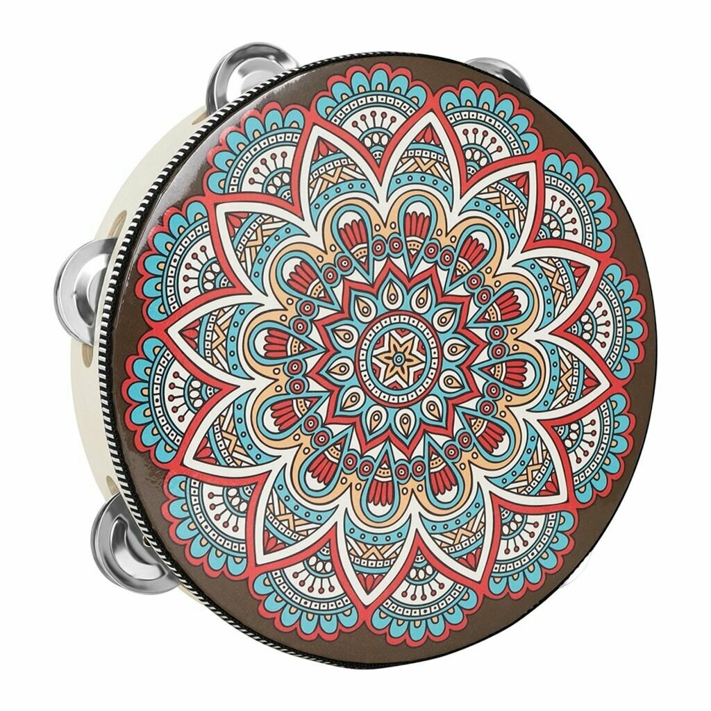 Тамбурин с металлическими колокольчиками