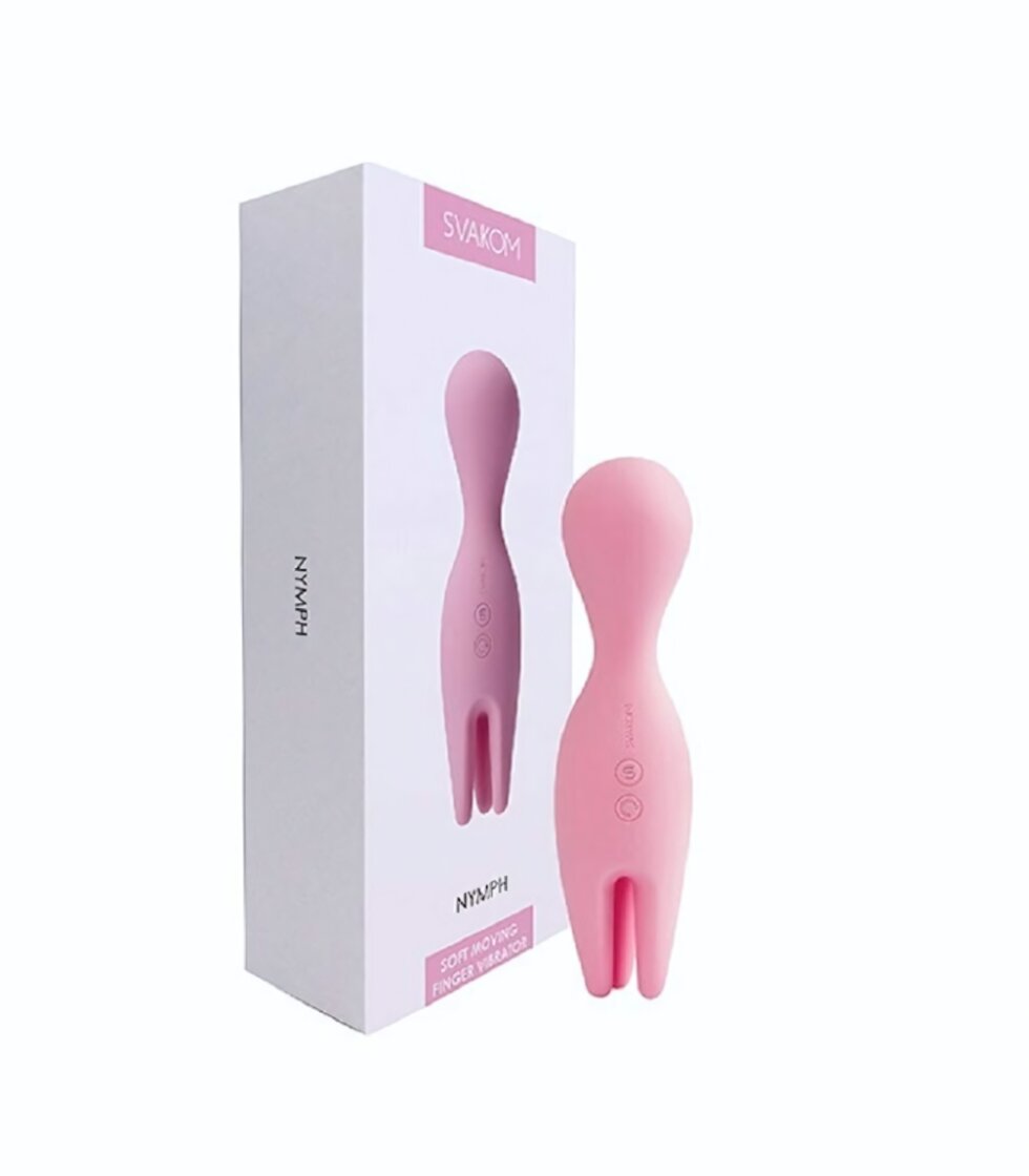 Вибратор Svakom Nymph, силиконовый, розовый, 15.6 см, 5 режимов вибрации