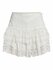 Юбка Loveshackfancy Lace mini skirt, размер 8, white