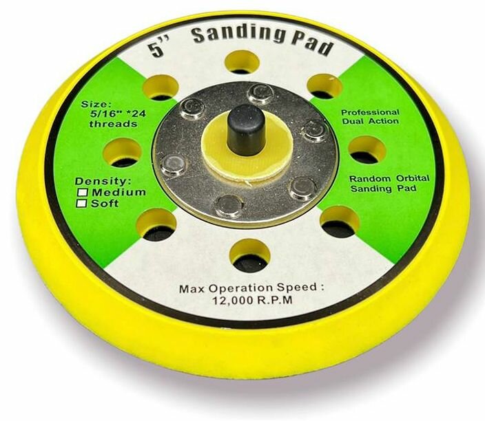 Шлифовальная подошва с липучкой sanding pad 125мм 8 отверстий 5/16