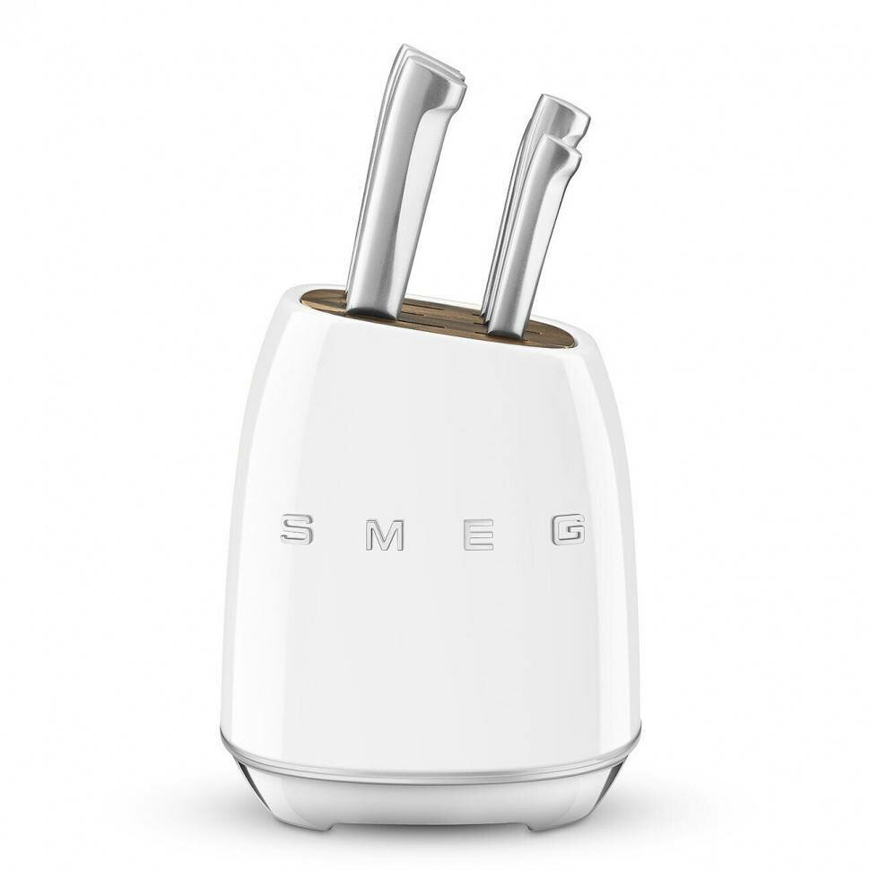 Комплект ножей (шесть ножей + подставка) Smeg KBSF02WH