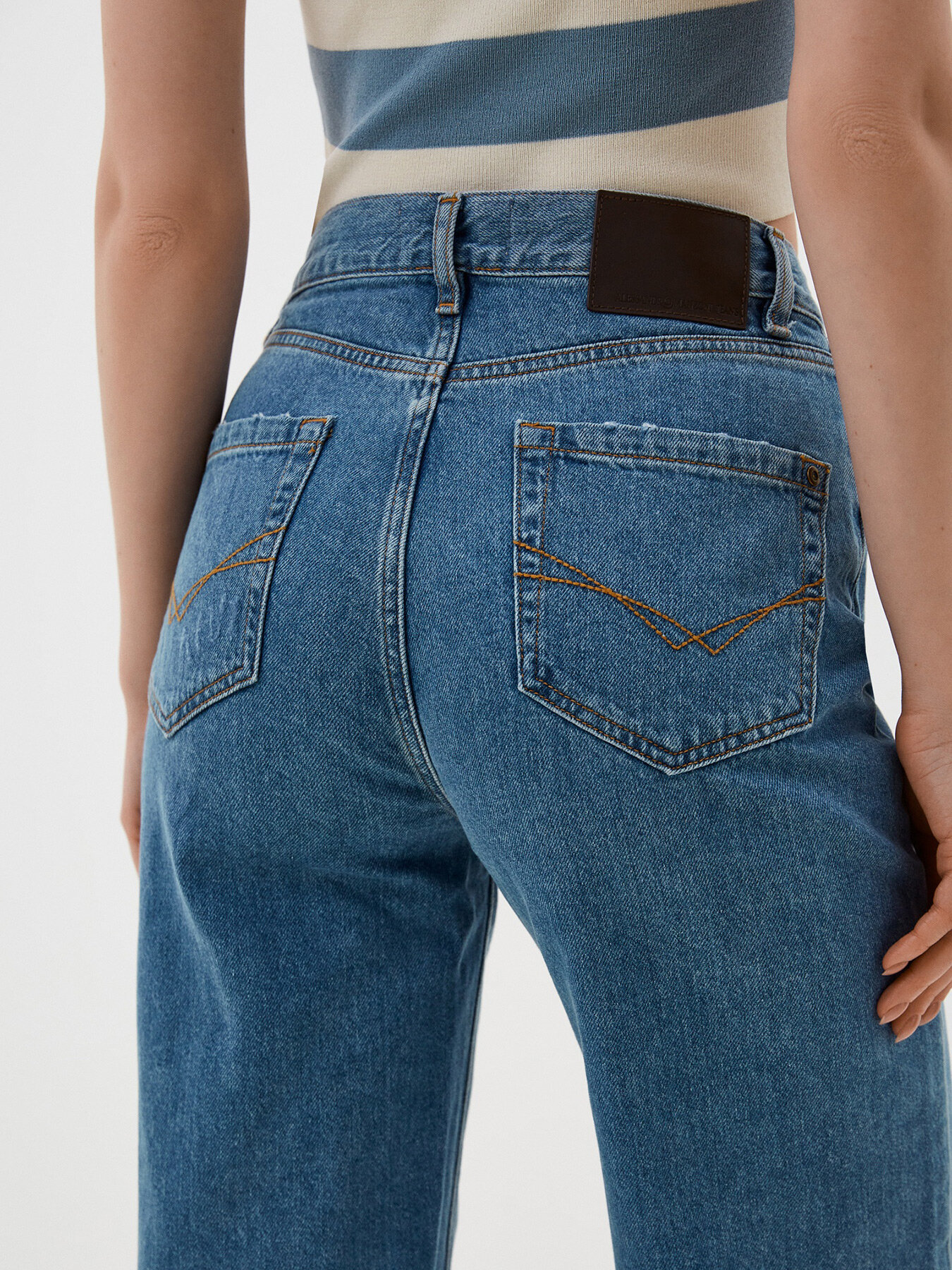 Джинсы Alessandro Manzoni Jeans, размер 42, голубой — фото 1