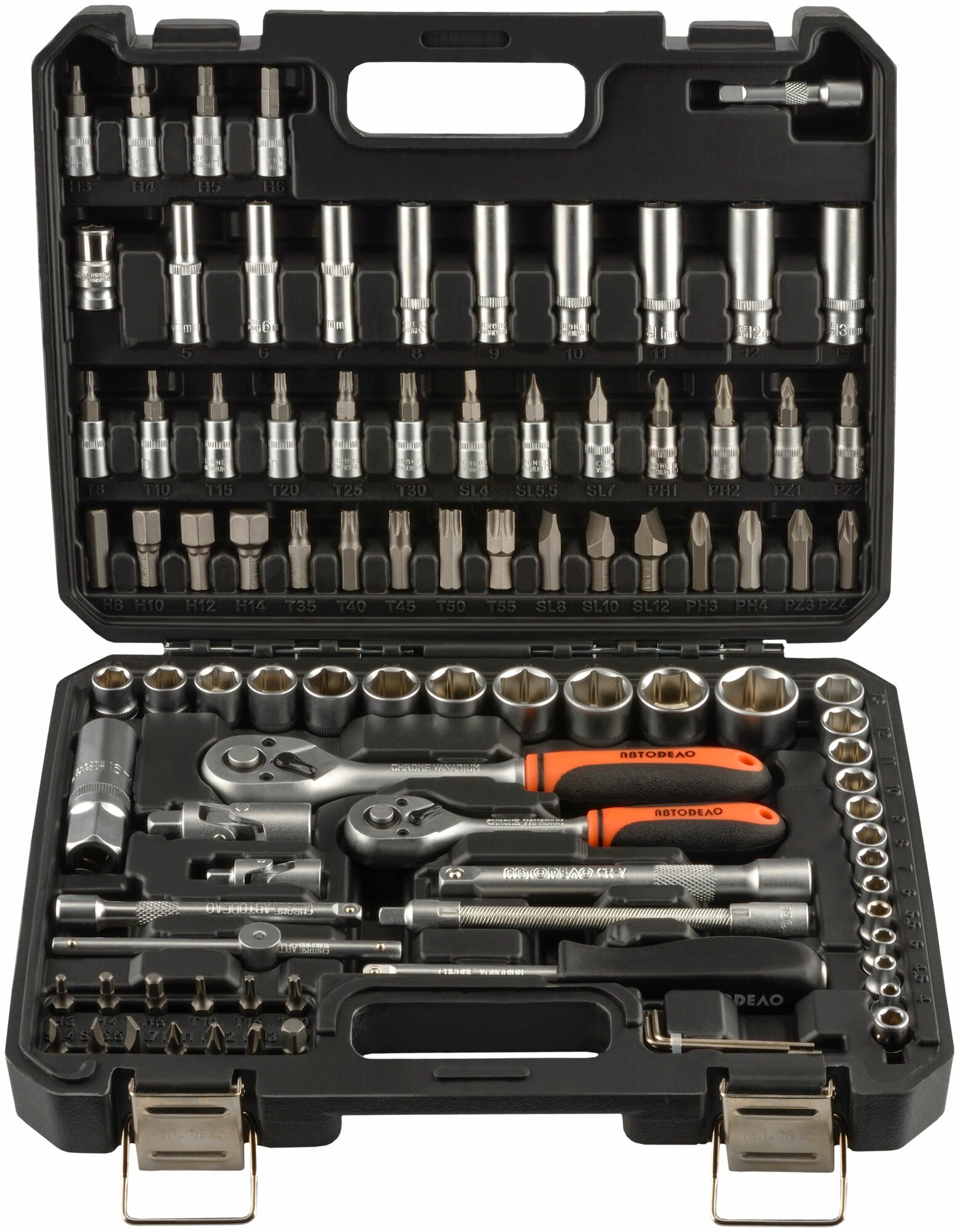 Набор торцевых головок с трещоткой 94 пр. Автодело 39884