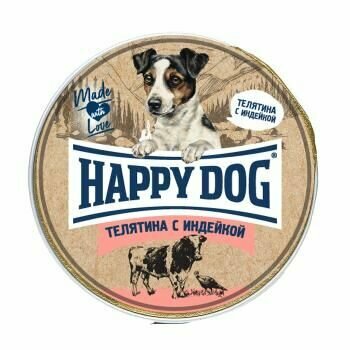 Паштет Happy Dog Nature Line для маленьких собак , телятиной и индейкой