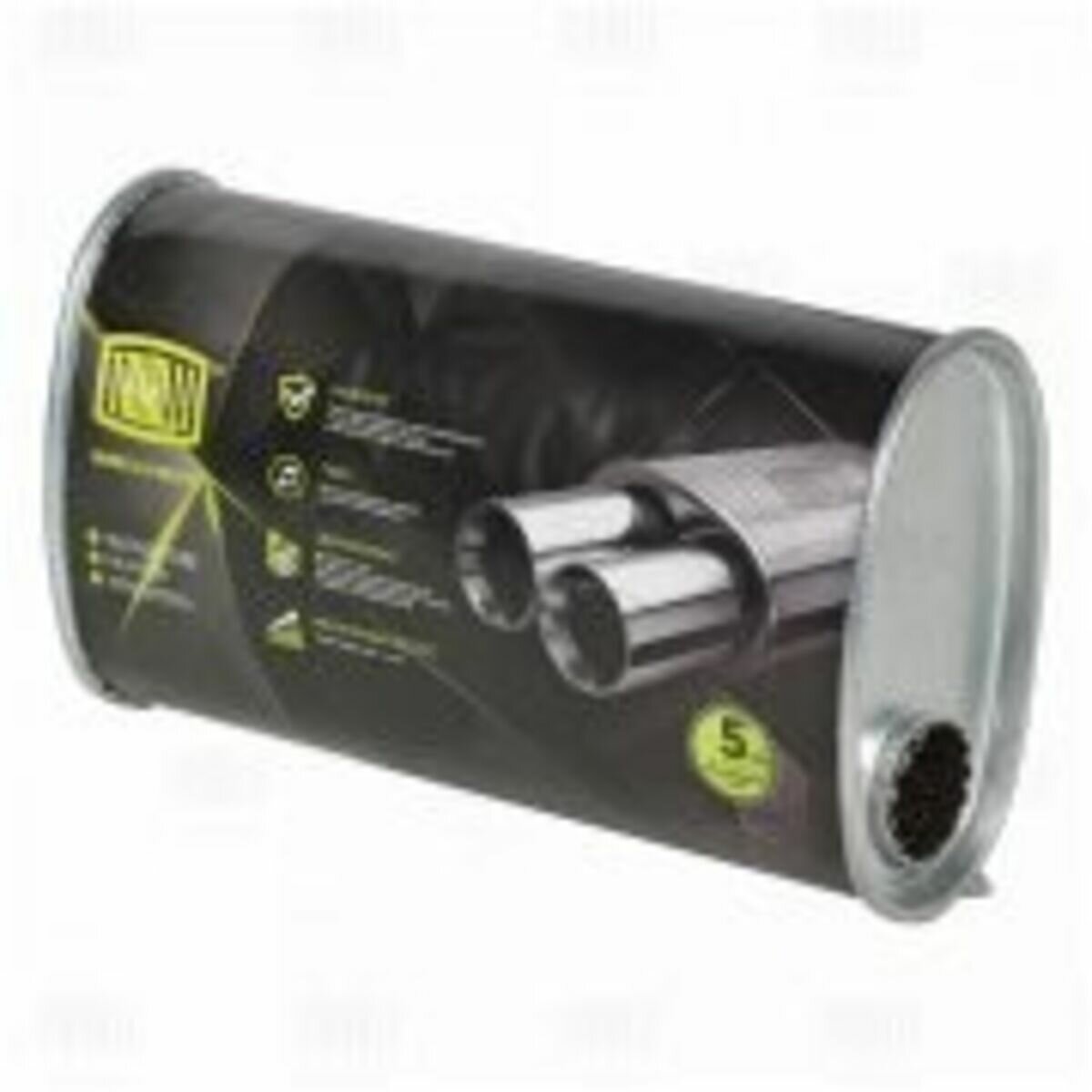 Глушитель Универсальный (Овальный) 131Х221, L=380, D=50, Смещ. 62 Мм (Emm 3610)(Trialli Emm3610)