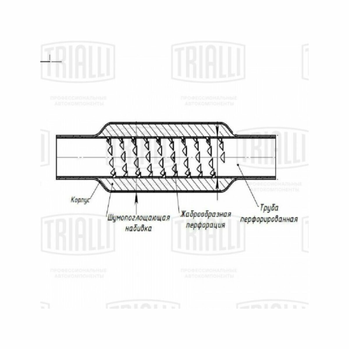 Стронгер 45200-76 С Жабр. Перф. (Нерж. Алюм. Сталь) (Esm 454002)(Trialli Esm454002)