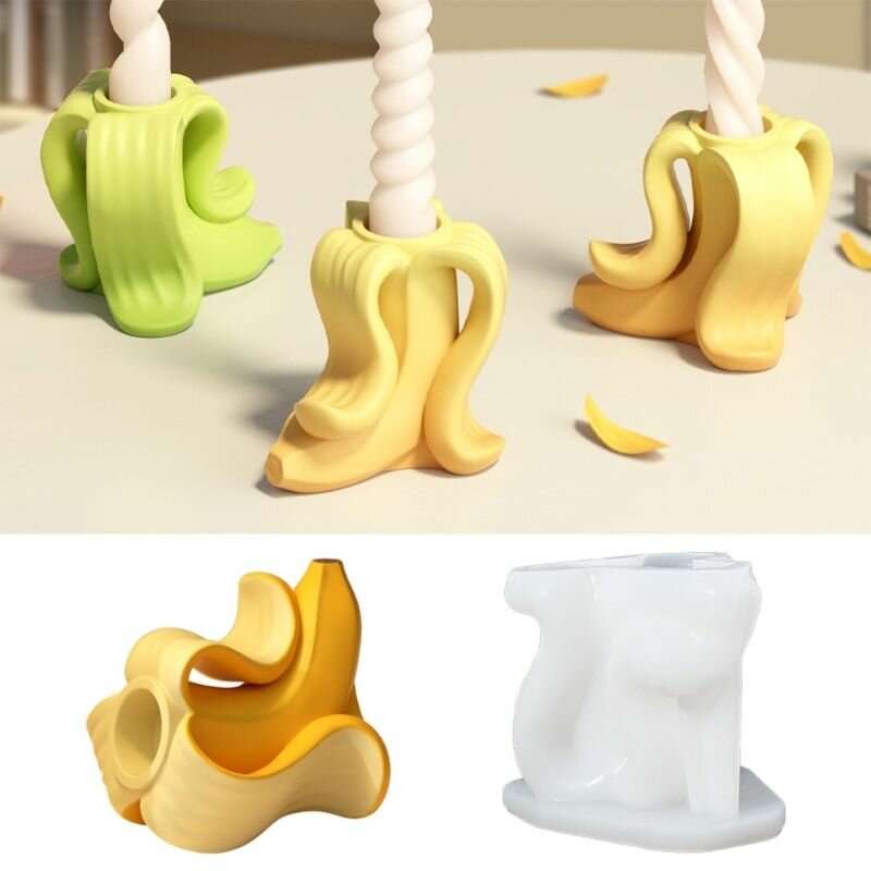 Силиконовая форма для бананового подсвечника