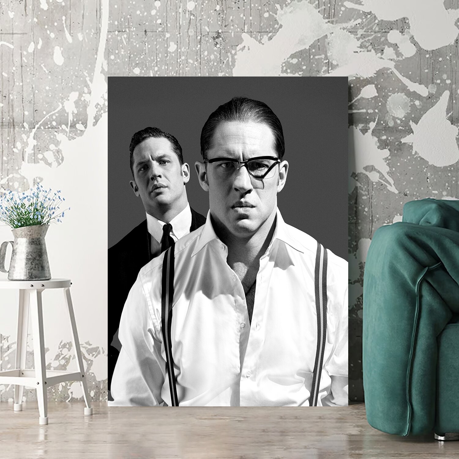 Картина на стену для интерьера - "Легенда, братья Крэй, гангстеры, мафия", 30х40 см.