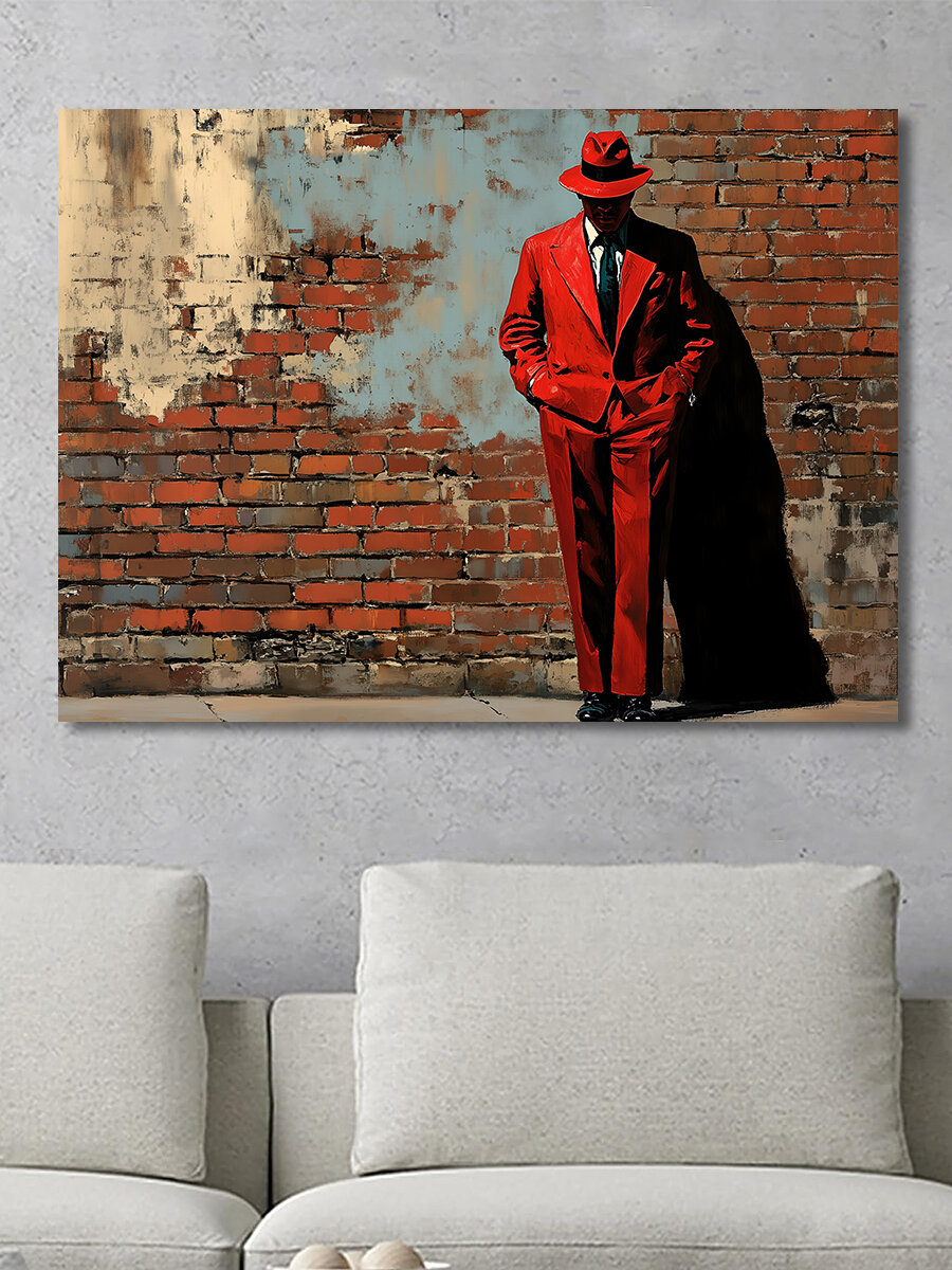 Картина интерьерная - "Гангстеры, мафия", 60х80 см.
