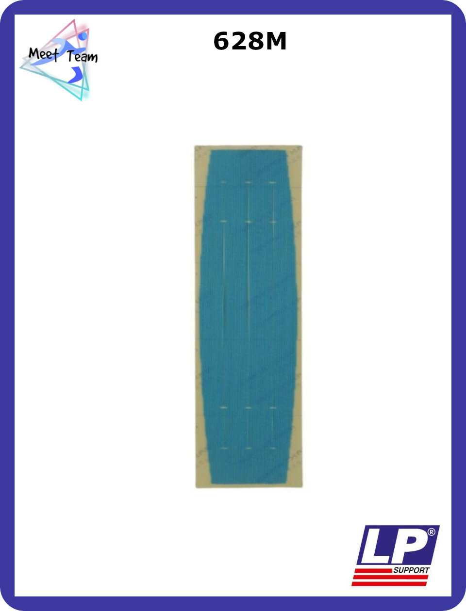 Набор кинезио тейпов MAXTRAPING (LP 628M) 18 см 10 шт (синий)