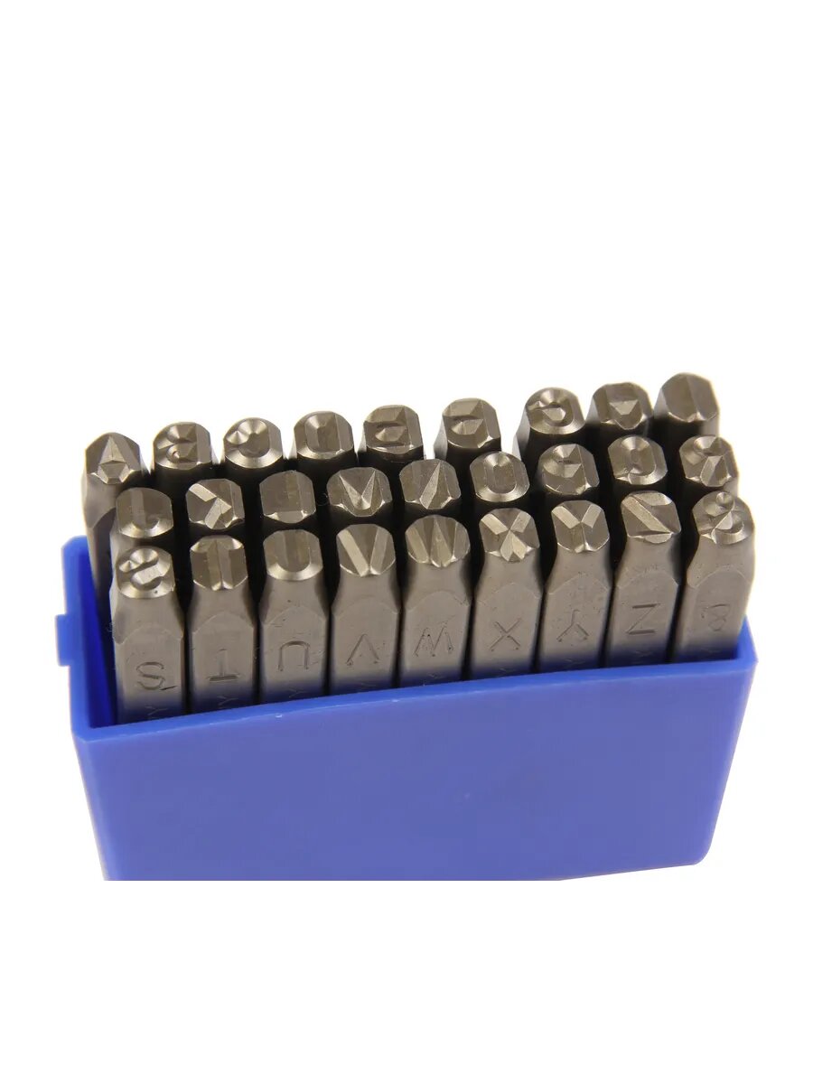 Клейма буквенные латиница 6мм (HRC 60+-2° DIN 1451) JTC