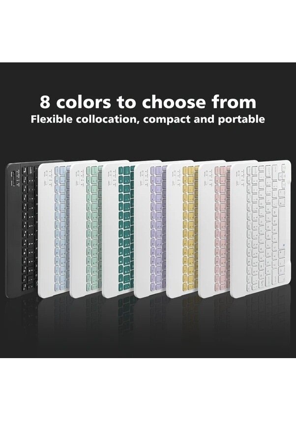 Беспроводная портативная клавиатура и мышь Kale Zirvesi Black для планшетов, черный цвет