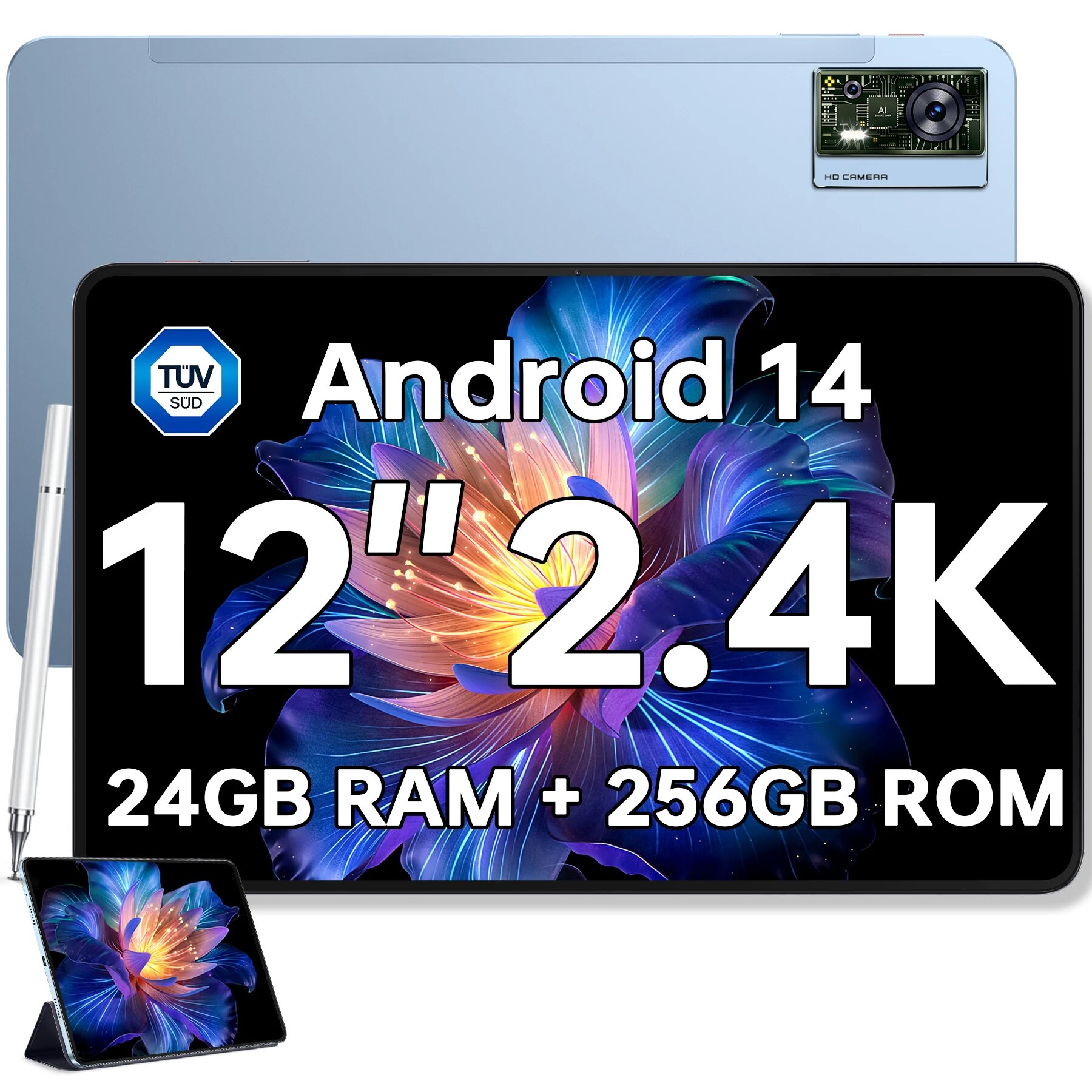 Планшет OUKITEL OT5S Android 14 12 дюймов Синий, blue