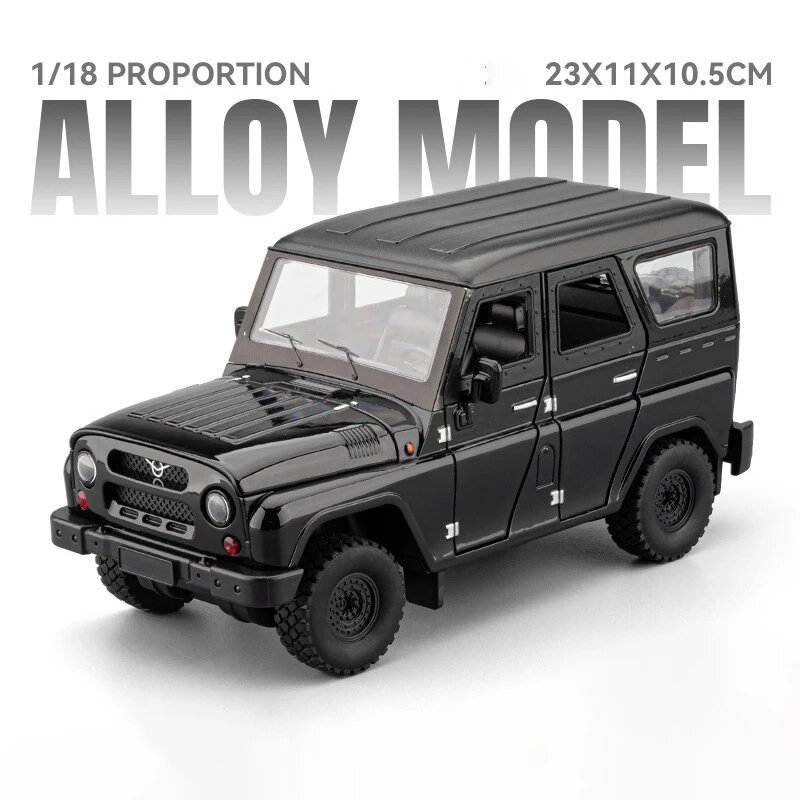 Модель автомобиля UAZ Hunter 1:18, черный