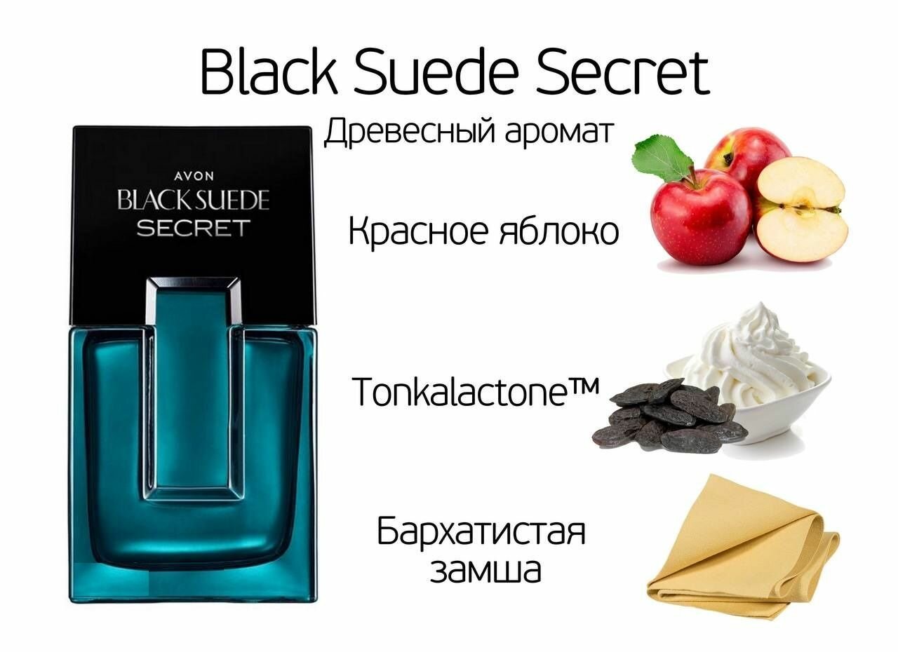 AVON Black Suede Secret Туалетная вода мужская 75 мл