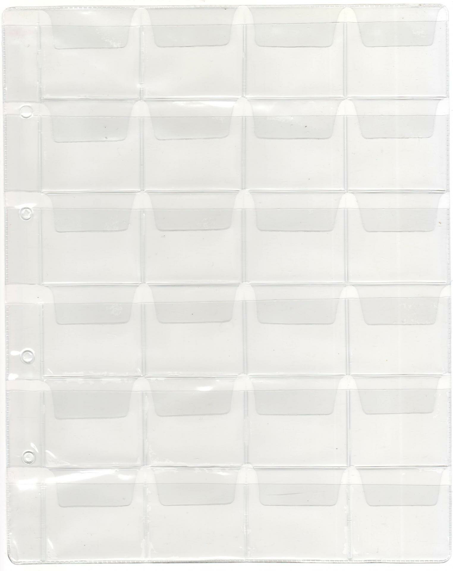 Лист формата Optima 200х250 мм на 24 ячейки 45х40 мм