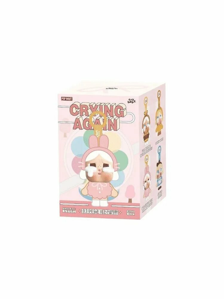 POP MART - Коллекция CRYBABY Crying Again Series Vinyl Face Plush Слепая коробка, Подарки, украшения комнат, 1 шт