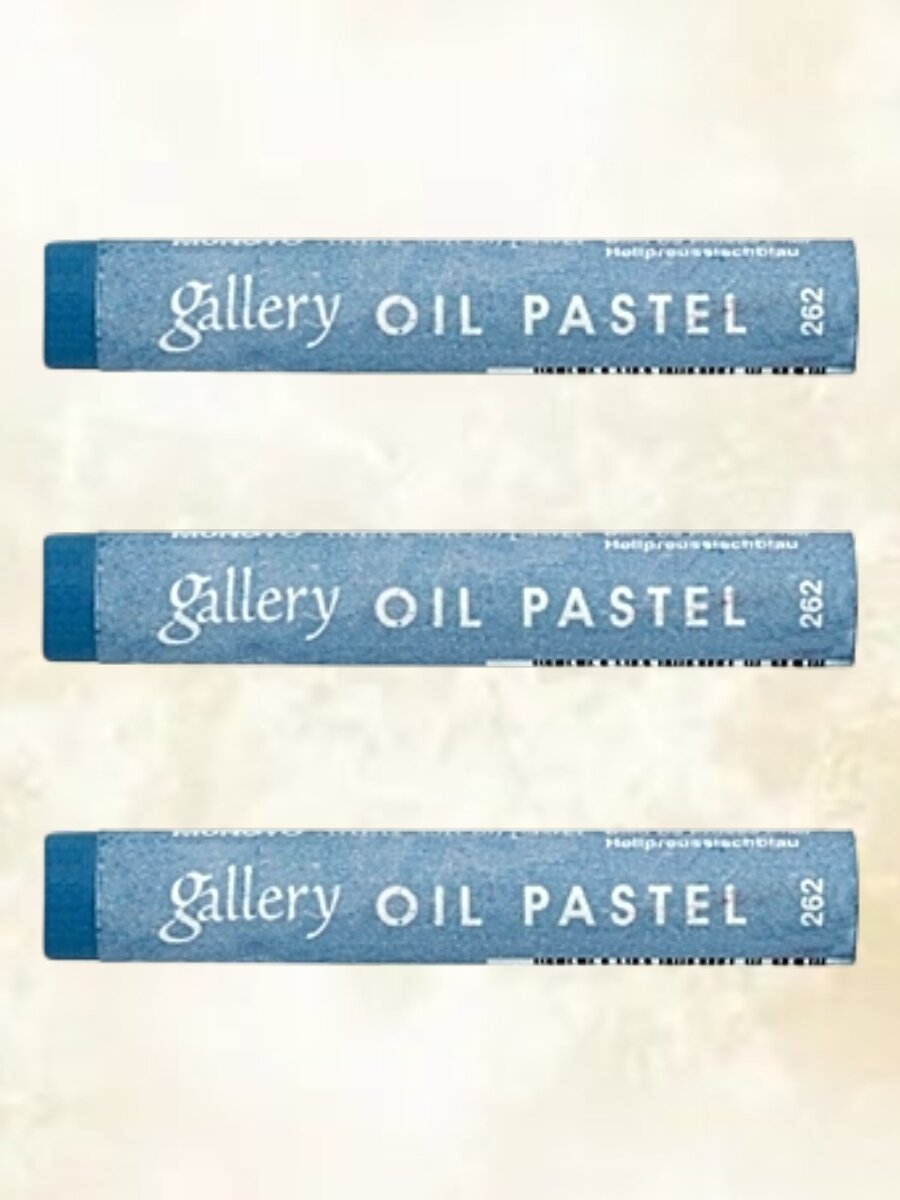 Пастель масляная мягкая профессиональная MUNGYO Gallery Светлый прусский синий №262 (3шт)