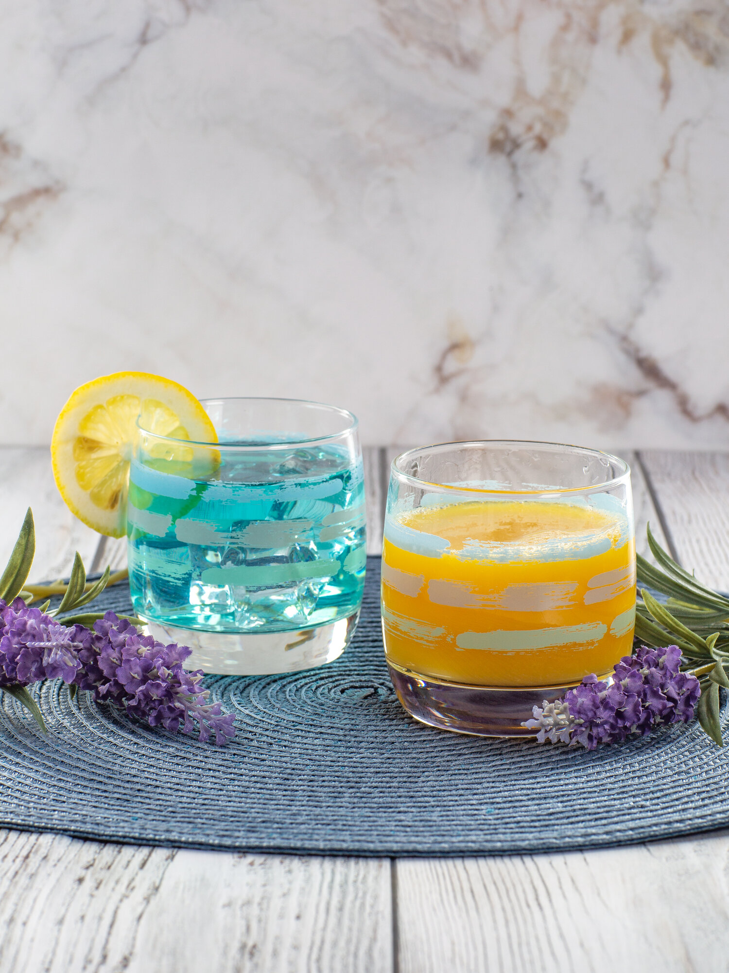 Набор стаканов французский ресторанчик кисточка 6шт 310мл низкий